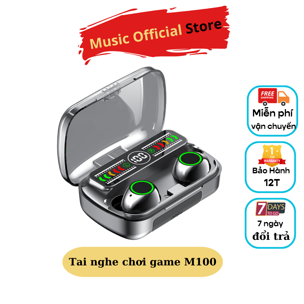 Tai nghe chơi game M100 Bluetooth 5.3 giải mã kép / đồng bộ hóa âm ...
