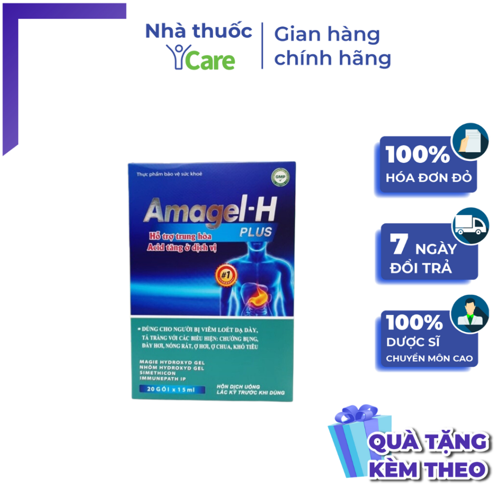 [ QUÀ TẶNG ] Amagel-H Plus hộp 20 gói x 15ml | Shopee Việt Nam