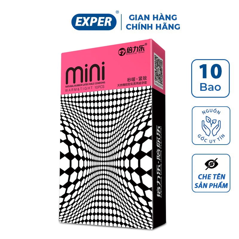 Bao cao su gai size nhỏ 46mm HBM Mini, bcs size nhỏ siêu mỏng chống ...