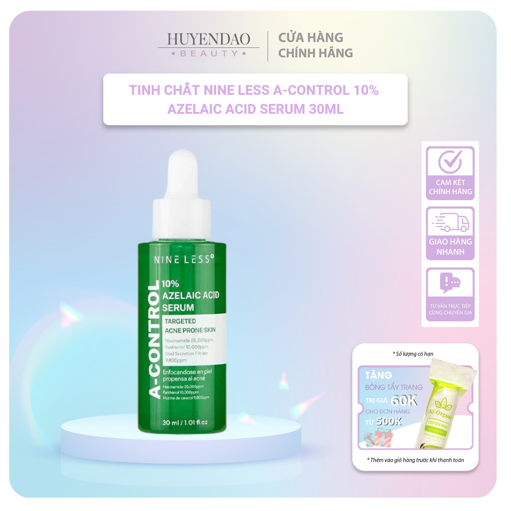 SERUM NINE LESS A-CONTROL 10% AZELAIC ACID SERUM 30ML, LÀM SÁNG DA ...