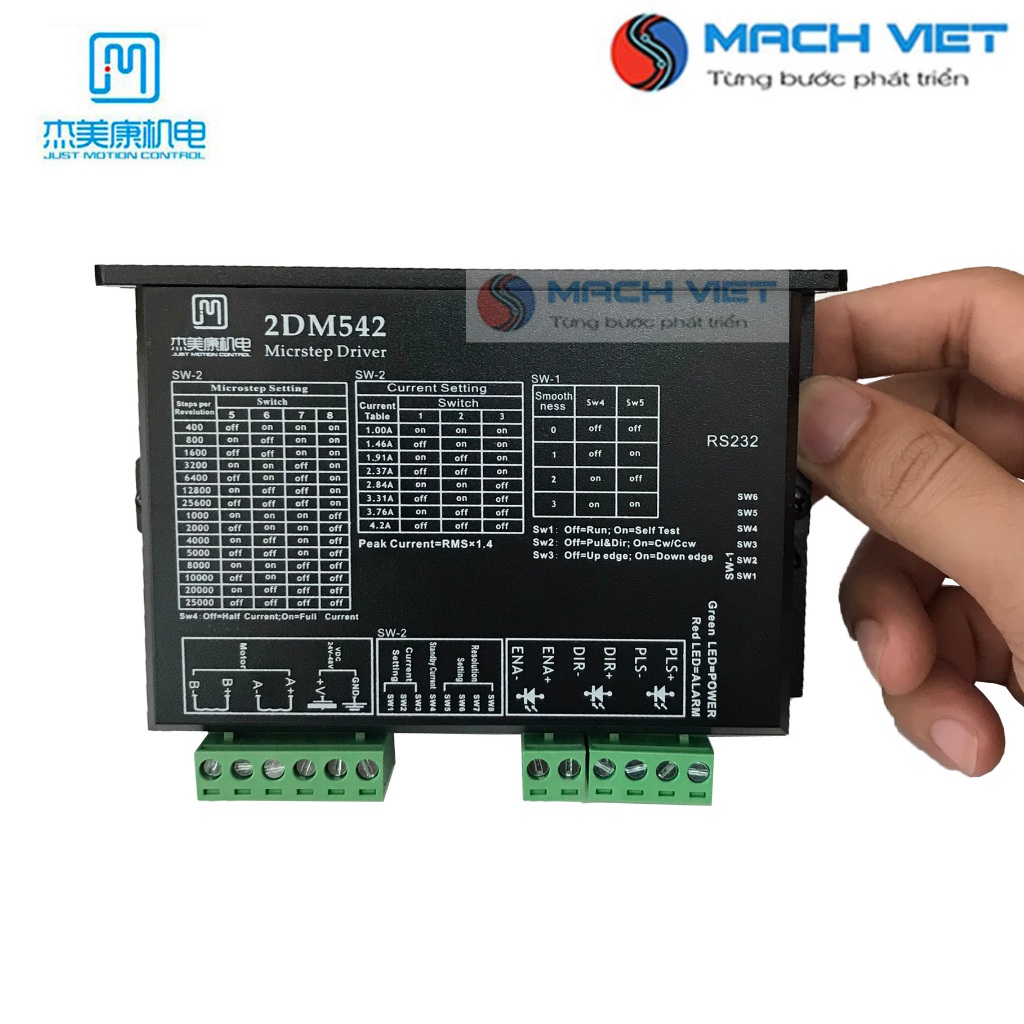 Driver JMC 2DM542 ứng dụng điều khiển động cơ bước mặt bích 57 | Shopee ...