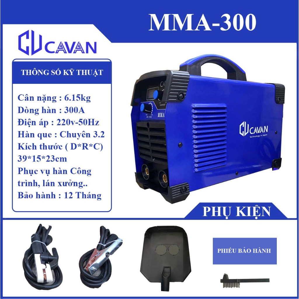 Máy hàn công trình CAVAN MMA-300A công suất lớn, Máy hàn điện tử hàn ...