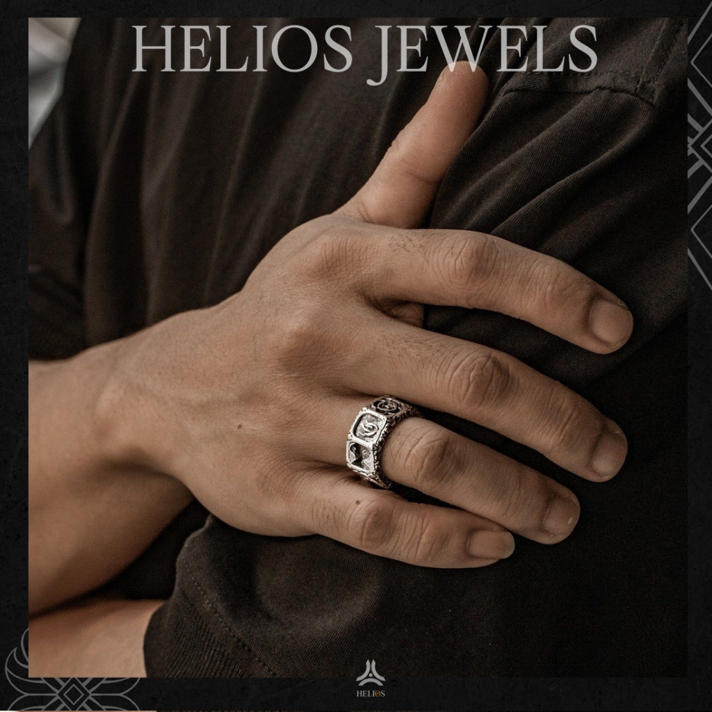 Nhẫn Bạc S925 A E F W Helios Silver Original | Shopee Việt Nam