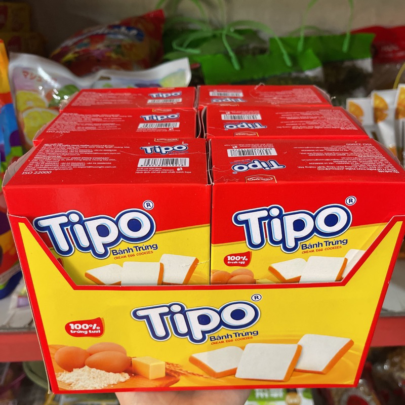 Bánh Trứng Tipo Hữu Nghị, Tipo Lễ Lốc 12 Hộp Nhỏ 39g ( Date Mới ...