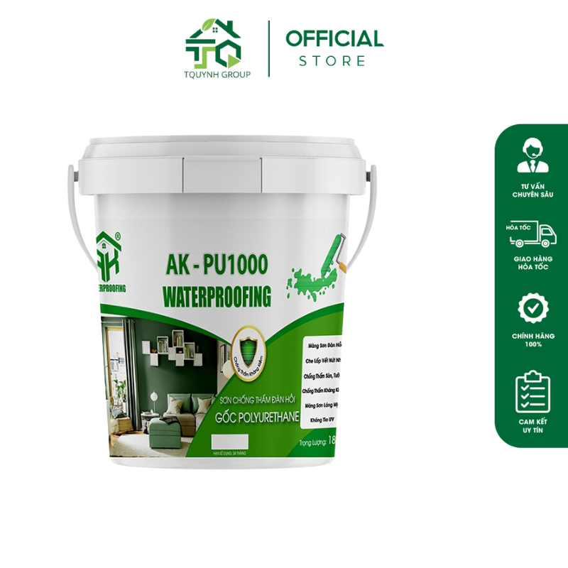 Sơn AKG Chống Thấm Polyurethane Đàn Hồi Cao Nhiều Màu AK PU1000 ...