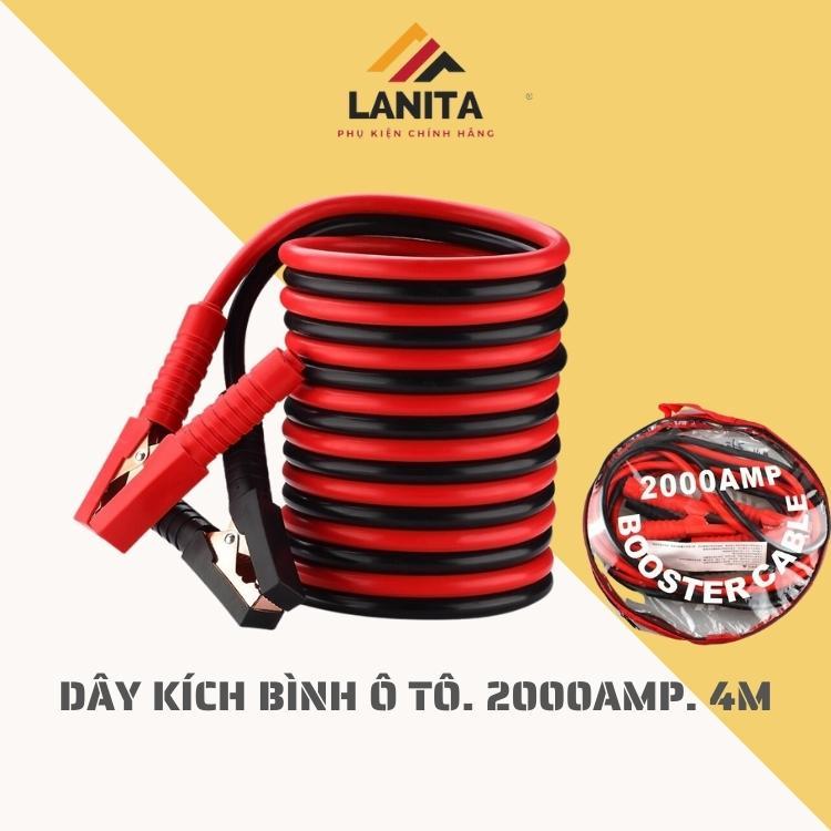 Dây câu bình ắc quy ô tô , xe hơi LANITA dài 4m chịu tải 2000A | Shopee Việt Nam