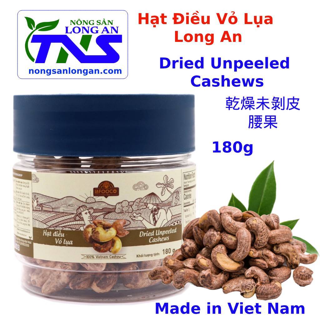 180g Hạt Điều Vỏ Lụa Lafooco Long An loại 1 đạt tiêu chuẩn xuất khẩu ...