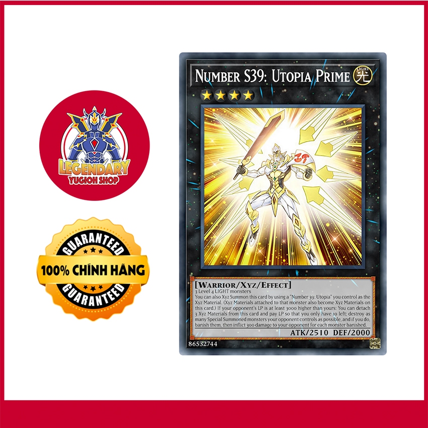 Thẻ Bài Yugioh Chính Hãng] Number S39: Utopia Prime | Shopee Việt Nam