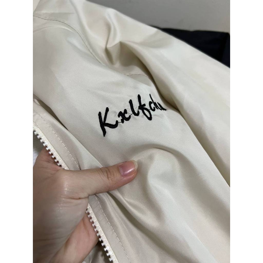 ÁO KHOÁC GIÓ UNIEX FORM RỘNG CÁ TÍNH THÊU CHỮ KXLF | Shopee Việt Nam