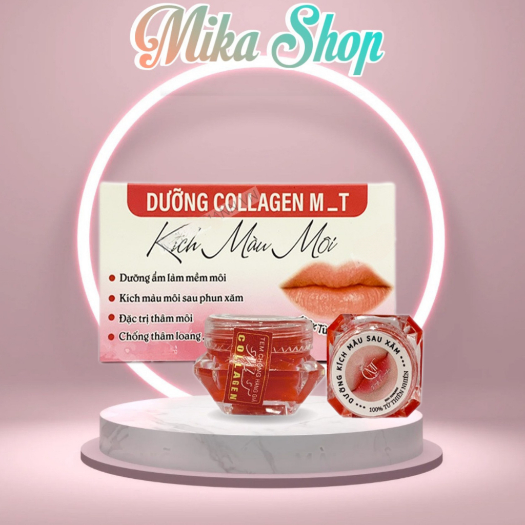 Dưỡng môi M&T Collagen Giảm Thâm, Kích Màu Môi Sau Phun Xăm, Dưỡng Môi Căng Bóng - MIKA SHOP ...