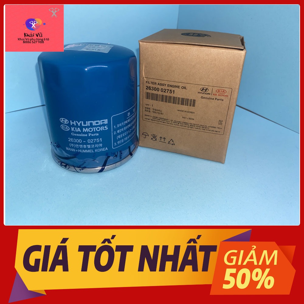Lọc nhớt, lọc dầu động cơ Hyundai i10, Morning, Accent, Soluto, Getz ...