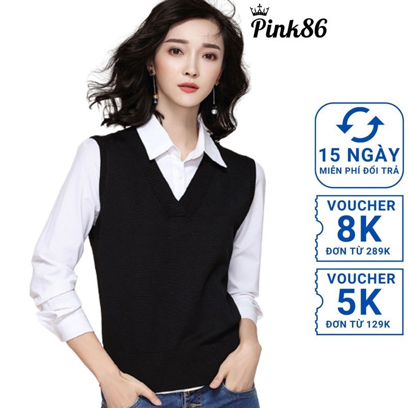 Áo gile nữ, áo len gile nữ công sở xinh xắn | Shopee Việt Nam