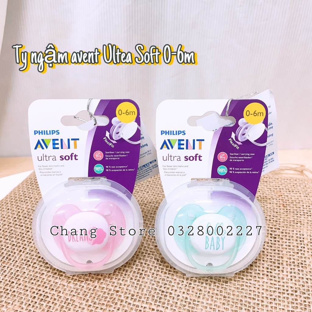 Núm ti giả Philips Avent Núm ty ngậm Avent Ultra Air Soft Thông Khí Siêu Mềm Có Chỉnh Nha ,Chống ...