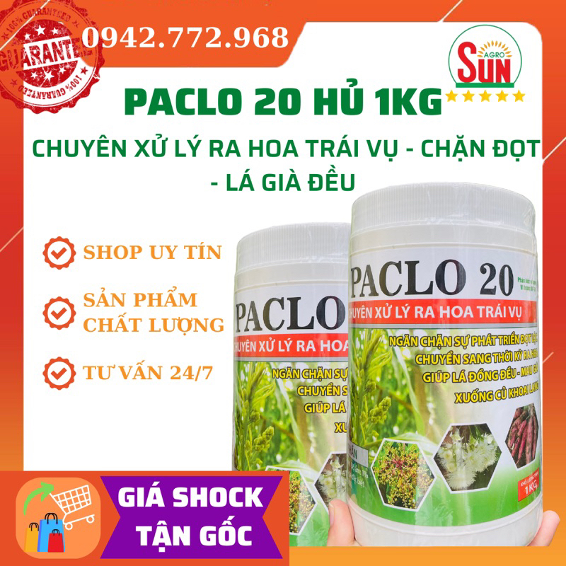 PACLO 20 Hủ 1kg _ CHUYÊN XỬ LÝ RA HOA | Shopee Việt Nam