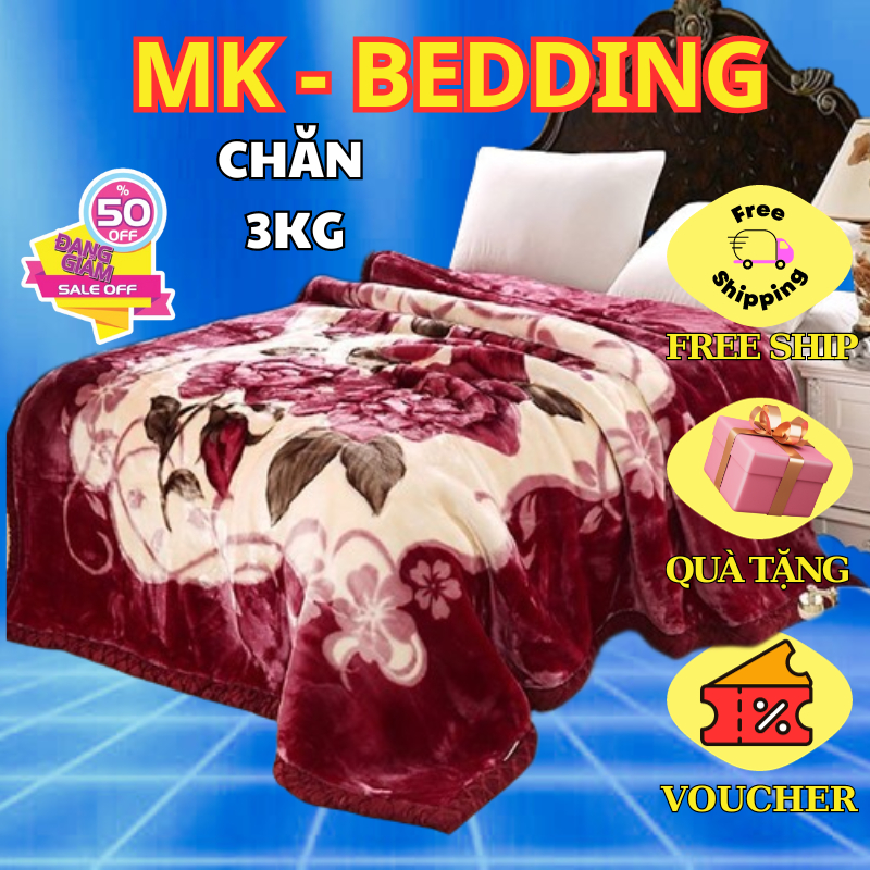 Chăn mền tuyết nhung 2 lớp loại dày siêu ấm mền mịn 1,6mx2m bao đẹp cao ...