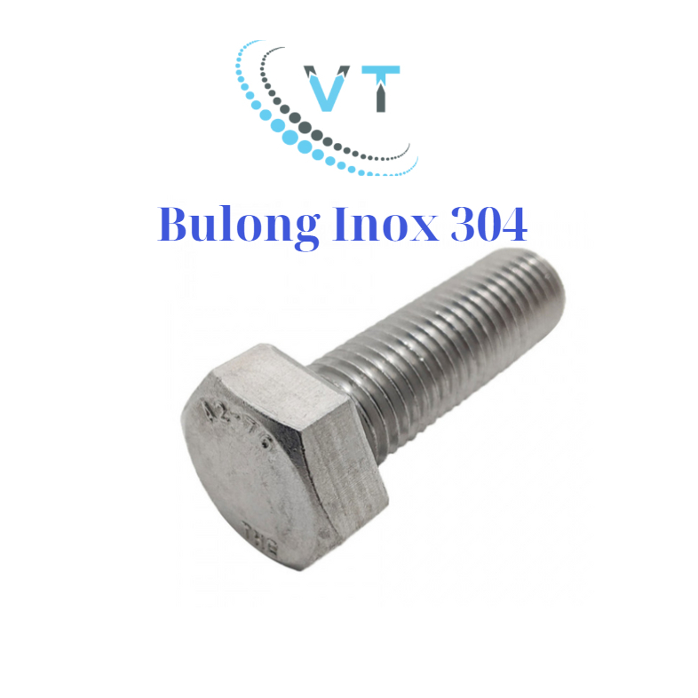 Set 10 Bulong lục giác ngoài inox 304 M5 đủ size từ 10mm - 60mm (túi 10 ...