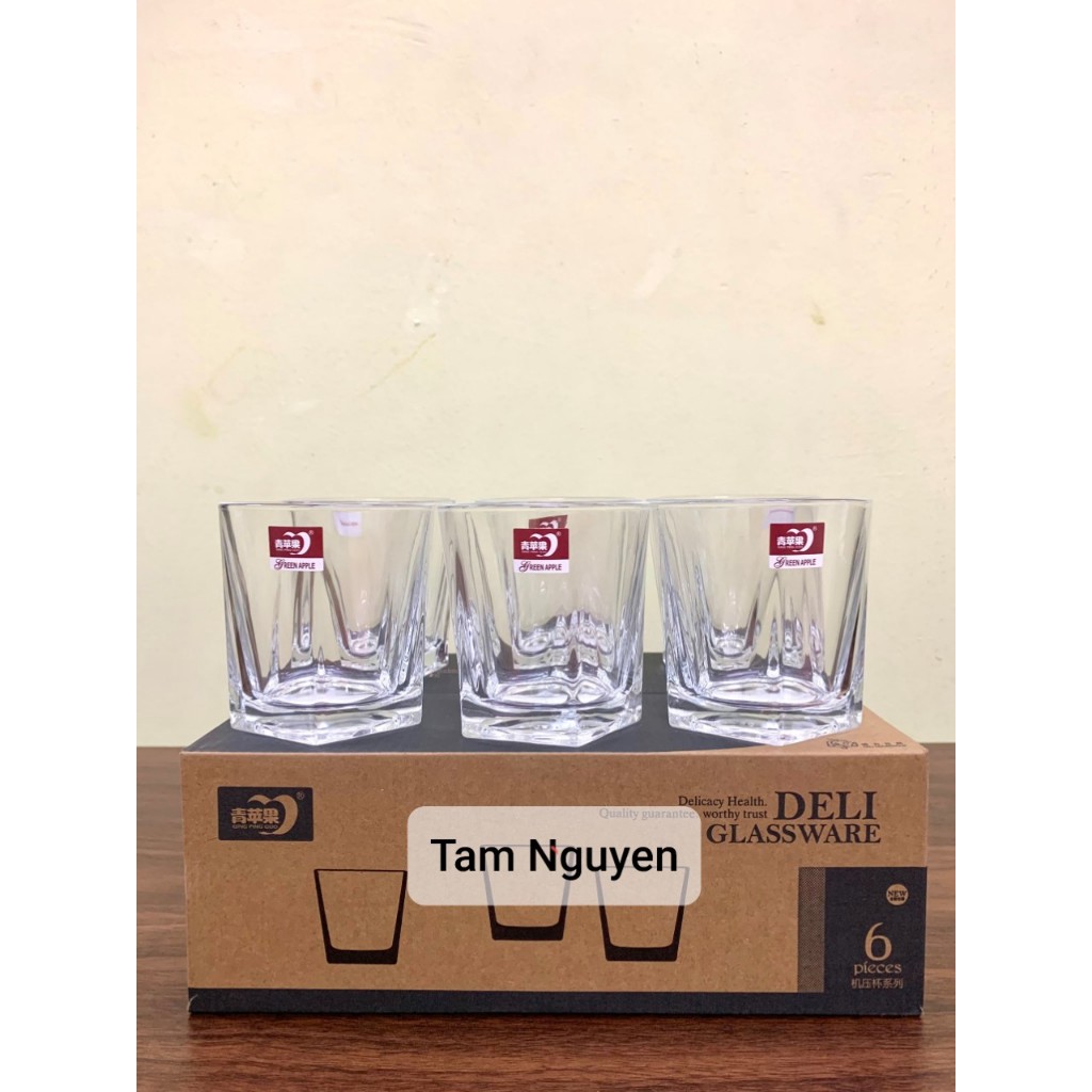 Combo 6 Cốc Thủy Tinh Chịu Nhiệt Cao Cấp Dung Tích 215ml /195ml - Có Hộp | Shopee Việt Nam