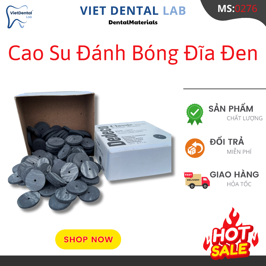 Cao su đánh bóng đĩa đen DEDECO 5000, cao su đánh bóng kim loại (1 Hộp ...