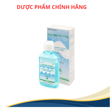 Dung Dịch Súc Miệng Clorhexidin Gluconat 0,12% Sagopha | Shopee Việt Nam