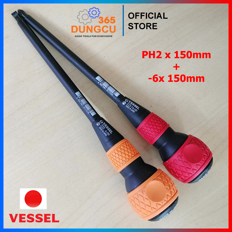 Tô vít bọc cách điện Vessel 225+2x150 và 225-6x150 JAPAN - Hàng Chính ...