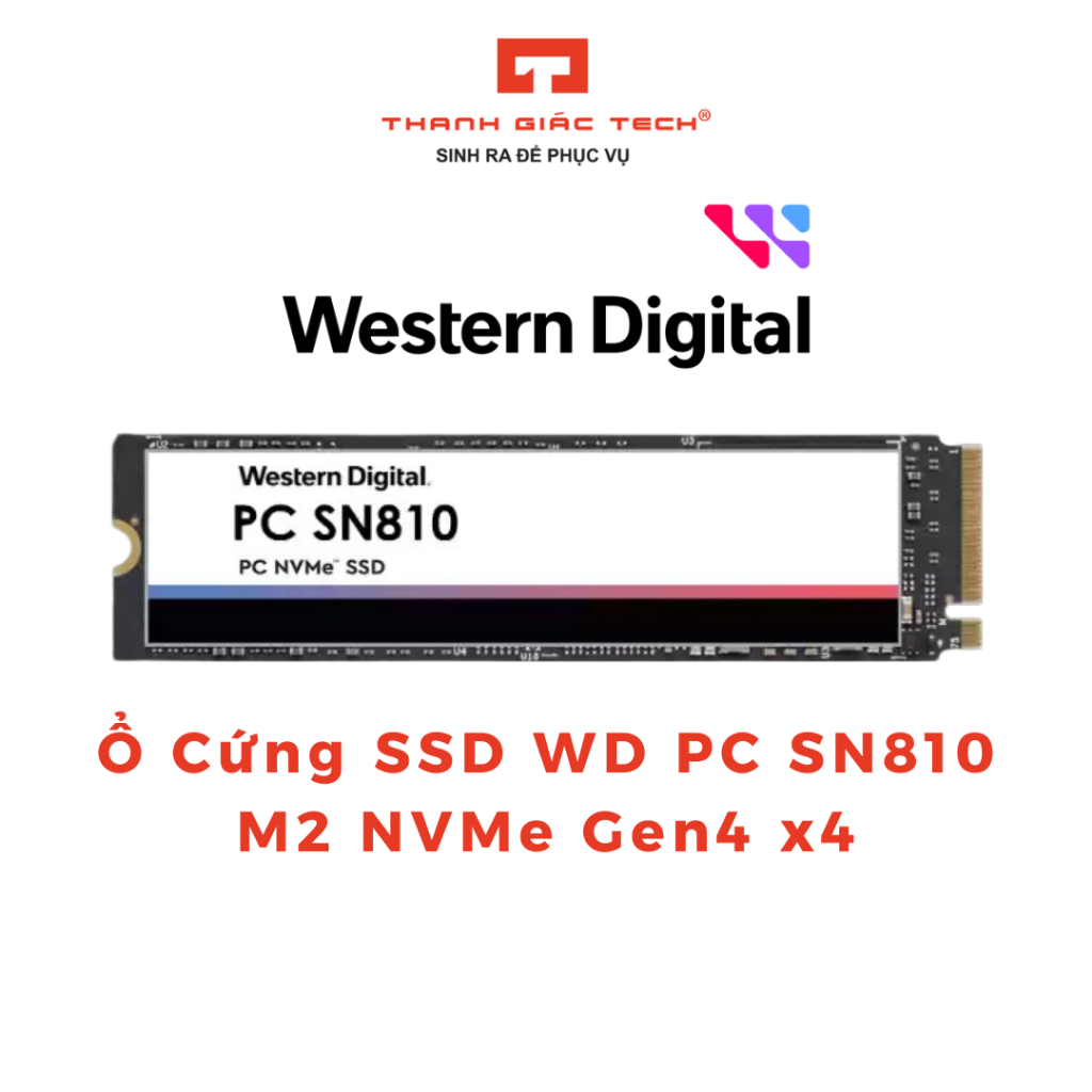 Ổ Cứng SSD Western Digital PC SN810 M2 NVMe Gen4 x4 - Bảo Hành 3 Năm ...