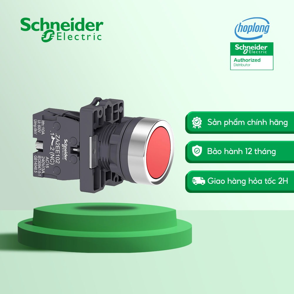 Nút nhấn nhả Schneider XA2EA42 1NC màu đỏ đường kính 22mm | Shopee Việt Nam