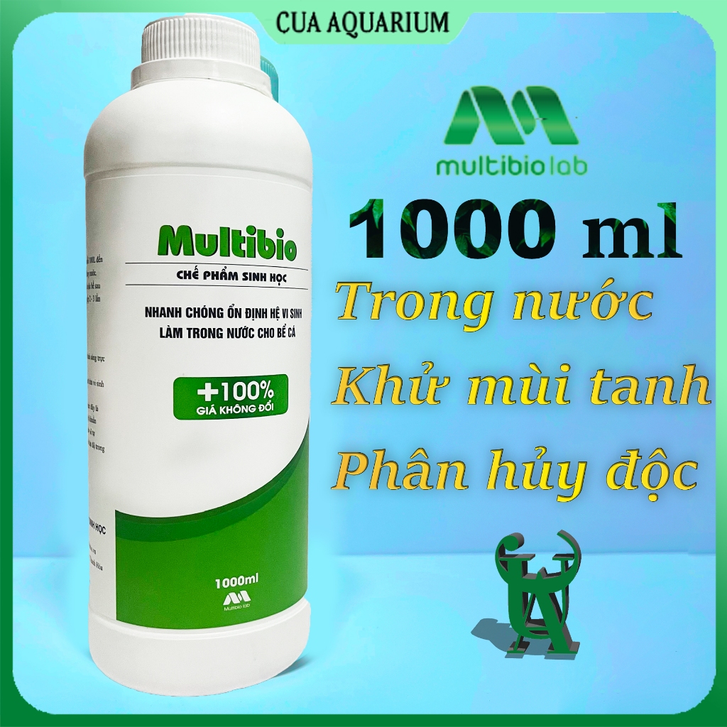 Vi sinh Multibio làm trong nước bể cá (Chai 1000ML) | Shopee Việt Nam