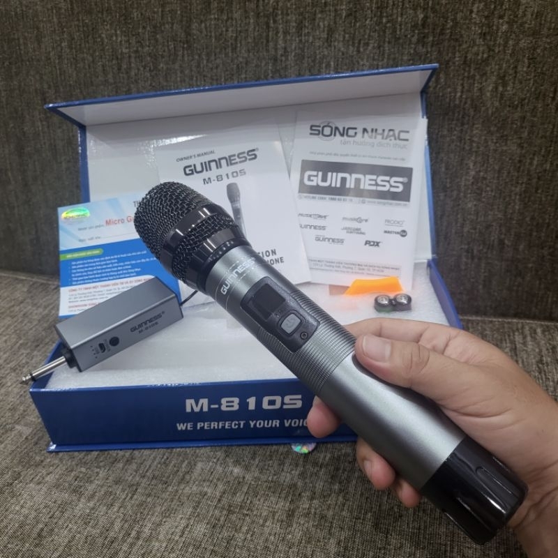 Micro karaoke GUINNESS M-810S, RAYCO S-331B, Sóng Nhạc | Shopee Việt Nam