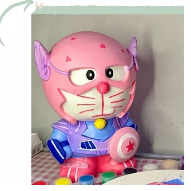 TƯỢNG THẠCH CAO TÔ MÀU DORAEMON AMERICA | Shopee Việt Nam