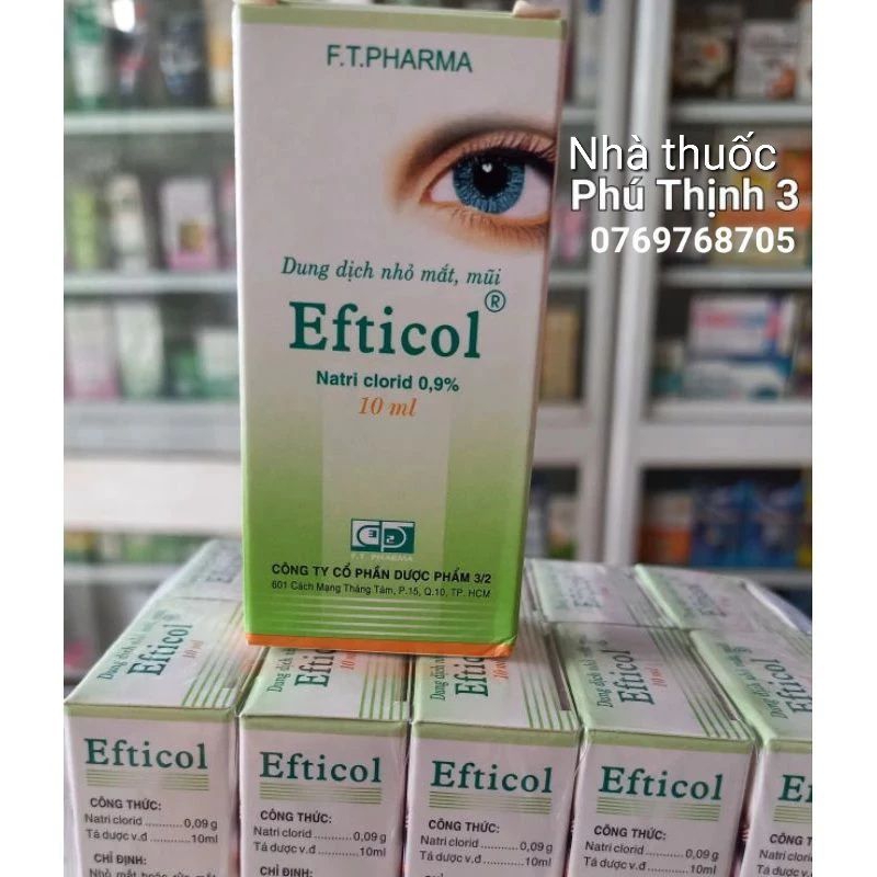 nhỏ mắt mũi efticol, lốc10 chai (date xa 2025) | Shopee Việt Nam