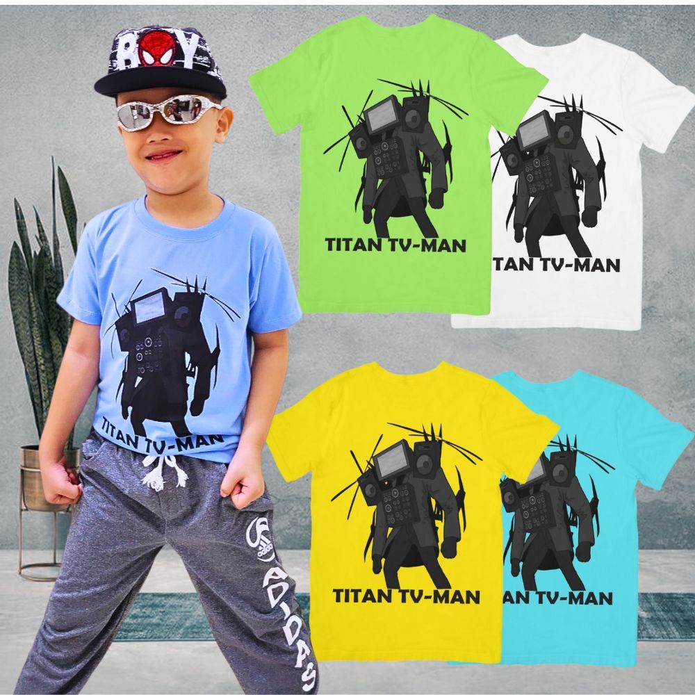 Áo thun in hình Titan TV MAN phiên bản nâng cấp Quái Vật Đầu Tivi ...