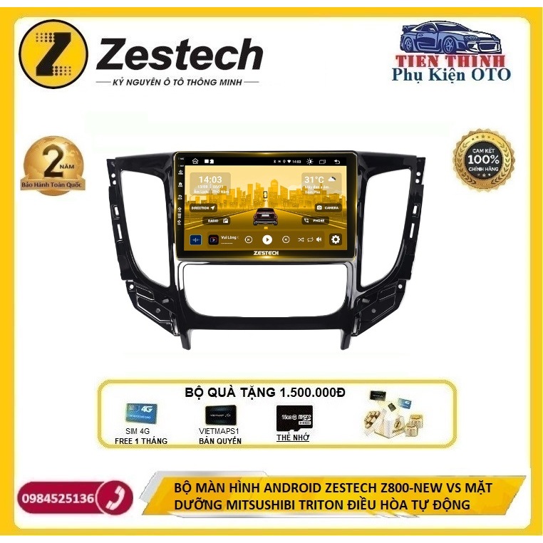 [HÀNG CHÍNH HÃNG] TRỌN BỘ MÀN HÌNH ANDROID Ô TÔ ZESTECH Z800 NEW CHO XE ...