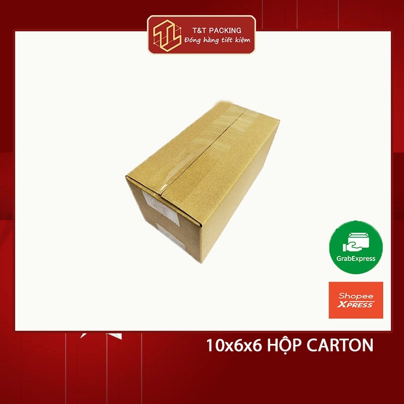 Combo 40 hộp 10x6x6 Hộp bìa carton đóng gói | Shopee Việt Nam