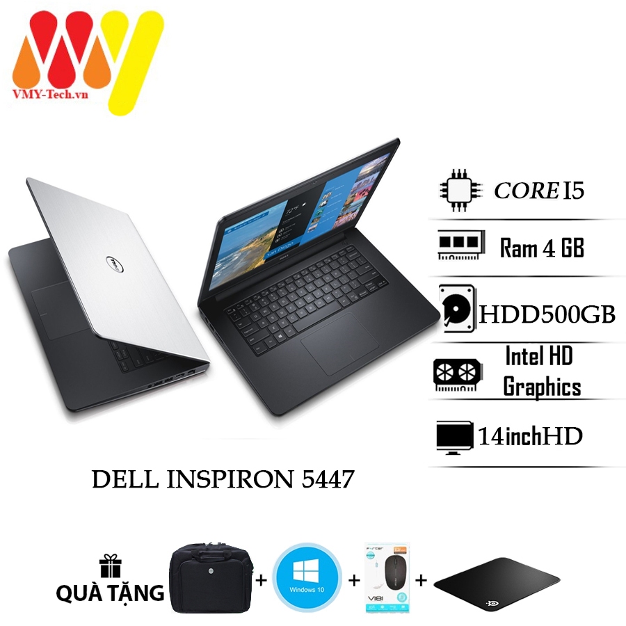 Laptop Dell 5447 mỏng nhẹ cấu hình cao Core i5, Ram 4gb, ổ cứng 500gb ...