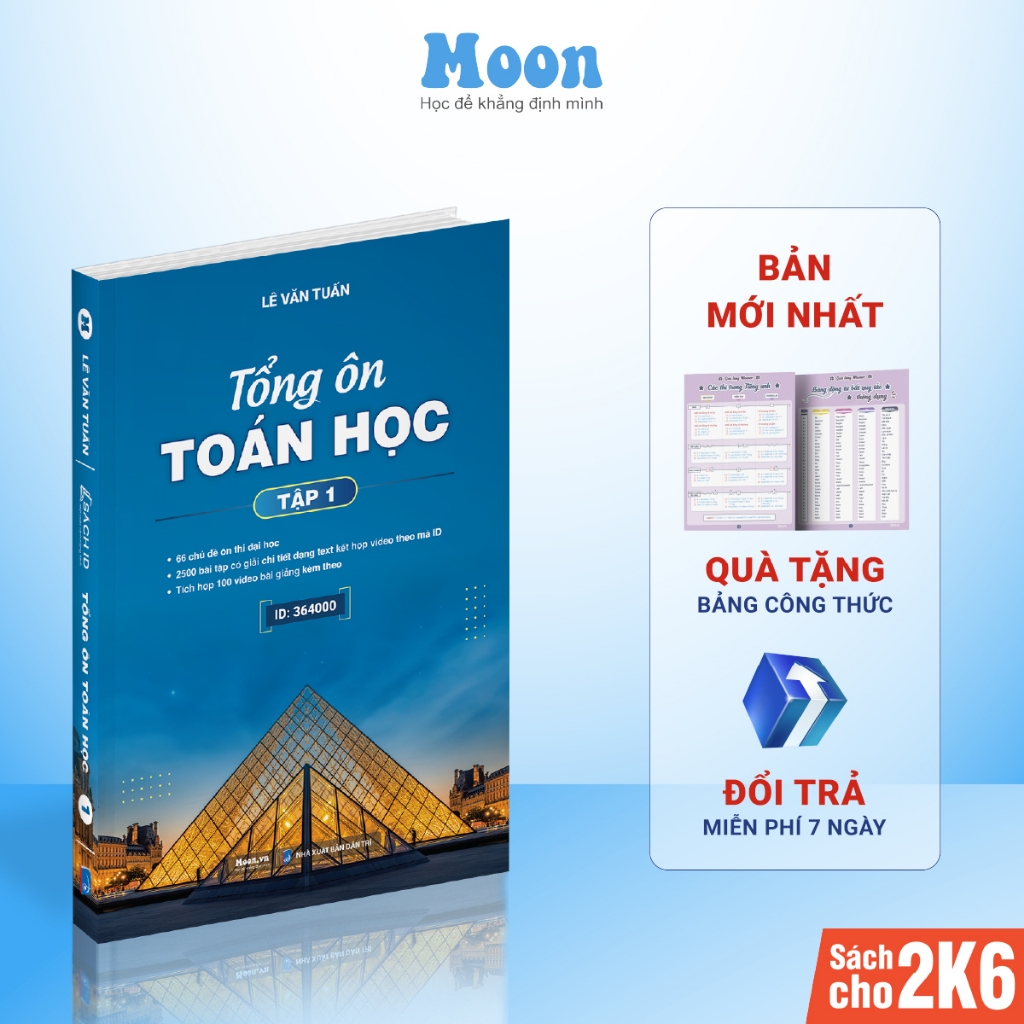 Sách Tổng ôn Toán học Lớp 12 tập 1 cho 2k6 ôn luyện thi THPTQG | Sách ...