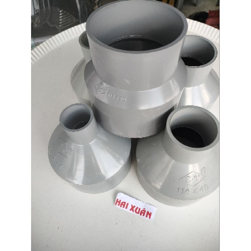 NỐI GIẢM ỐNG NHỰA PVC PHI 114/27; 114/34; 114/42; 114/49; 114/60; 114/90;114 - BẦU GIẢM - CÔN ...