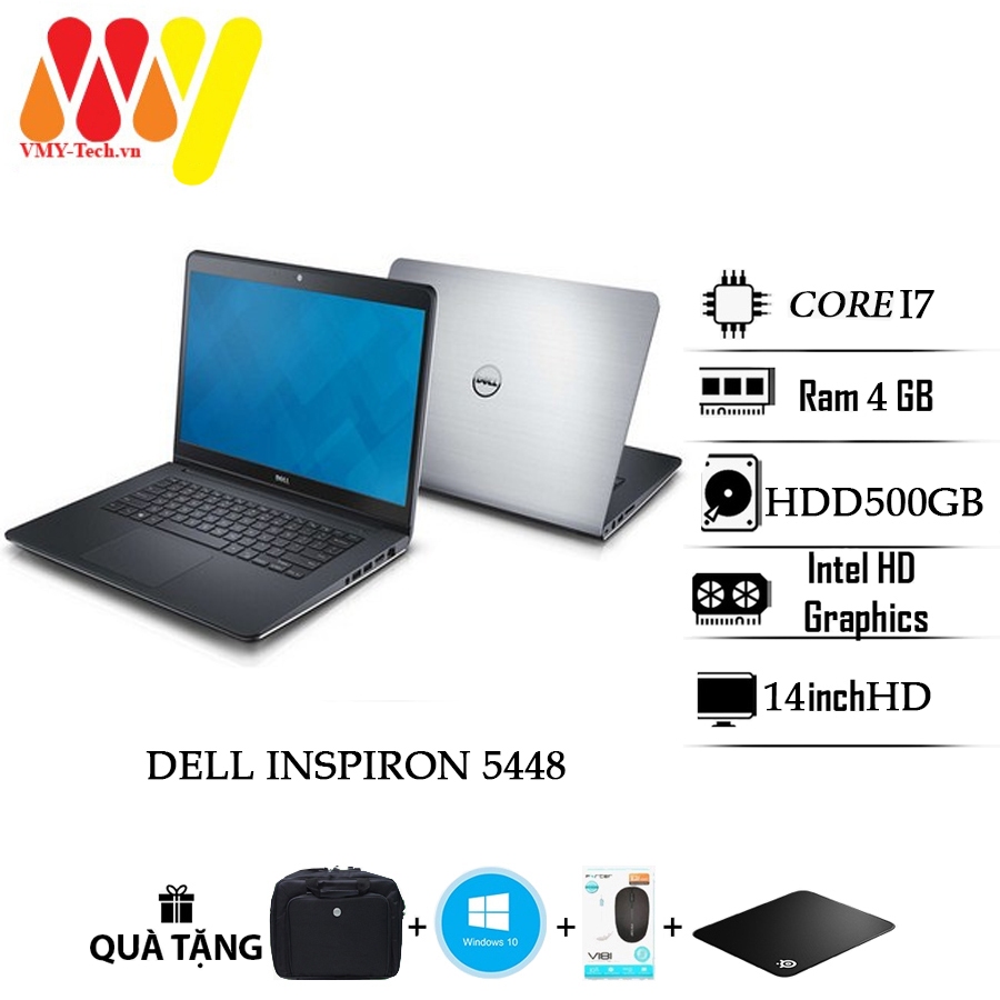 Laptop Dell 5448 hiệu năng cao, core i7, Ram 4gb, ổ cứng 128gb,màn HD ...