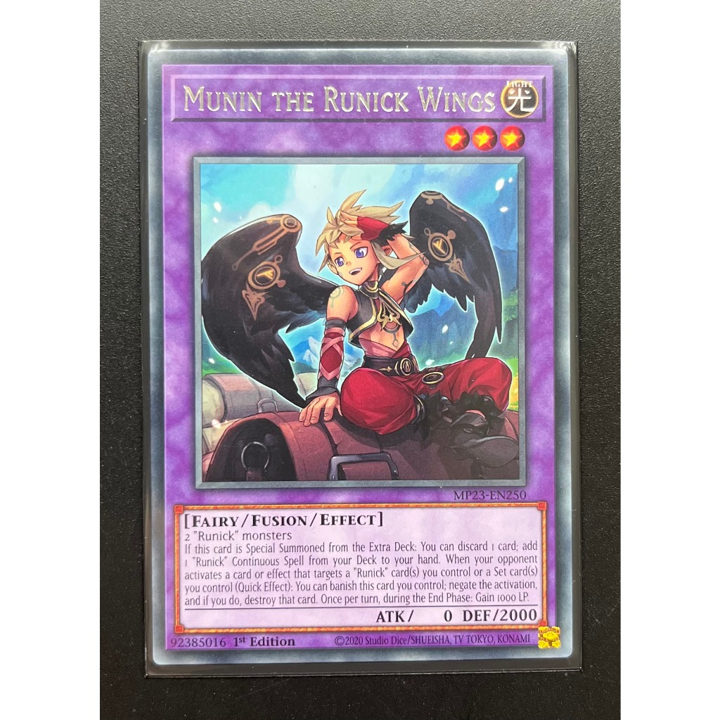 [Thẻ bài Yugioh] - [TCG-UK] - MP23-EN250 - Munin the Runick Wings ...