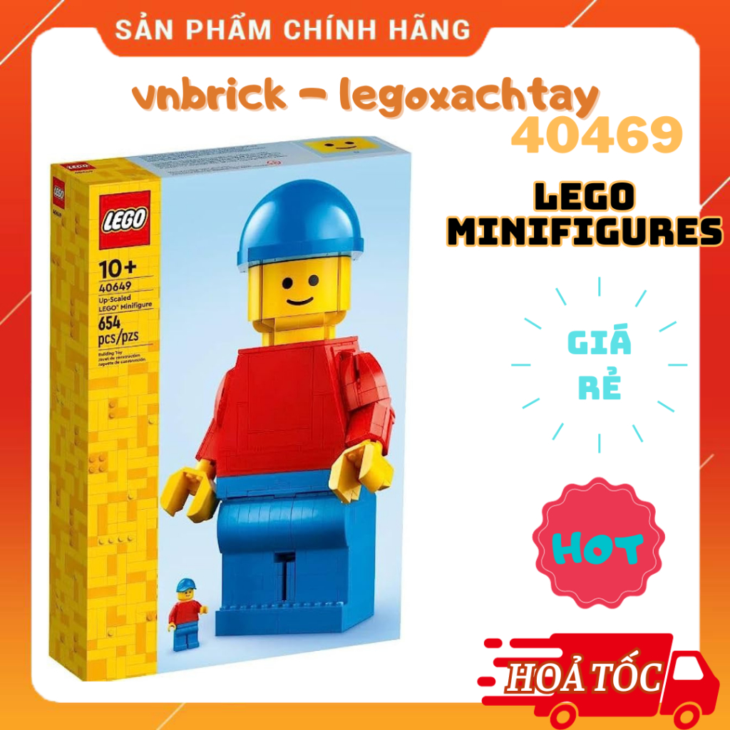 LEGO 40649 Up-Scaled LEGO Minifigures Nhân Vật Cỡ Lớn | Shopee Việt Nam