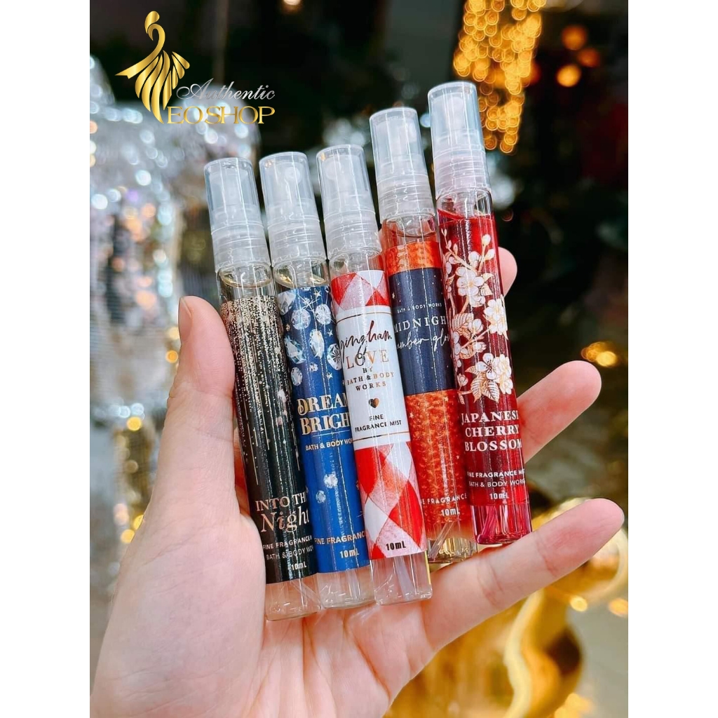SET 10 chai Xịt thơm toàn thân body mist Bath And Body Works 10ml ...