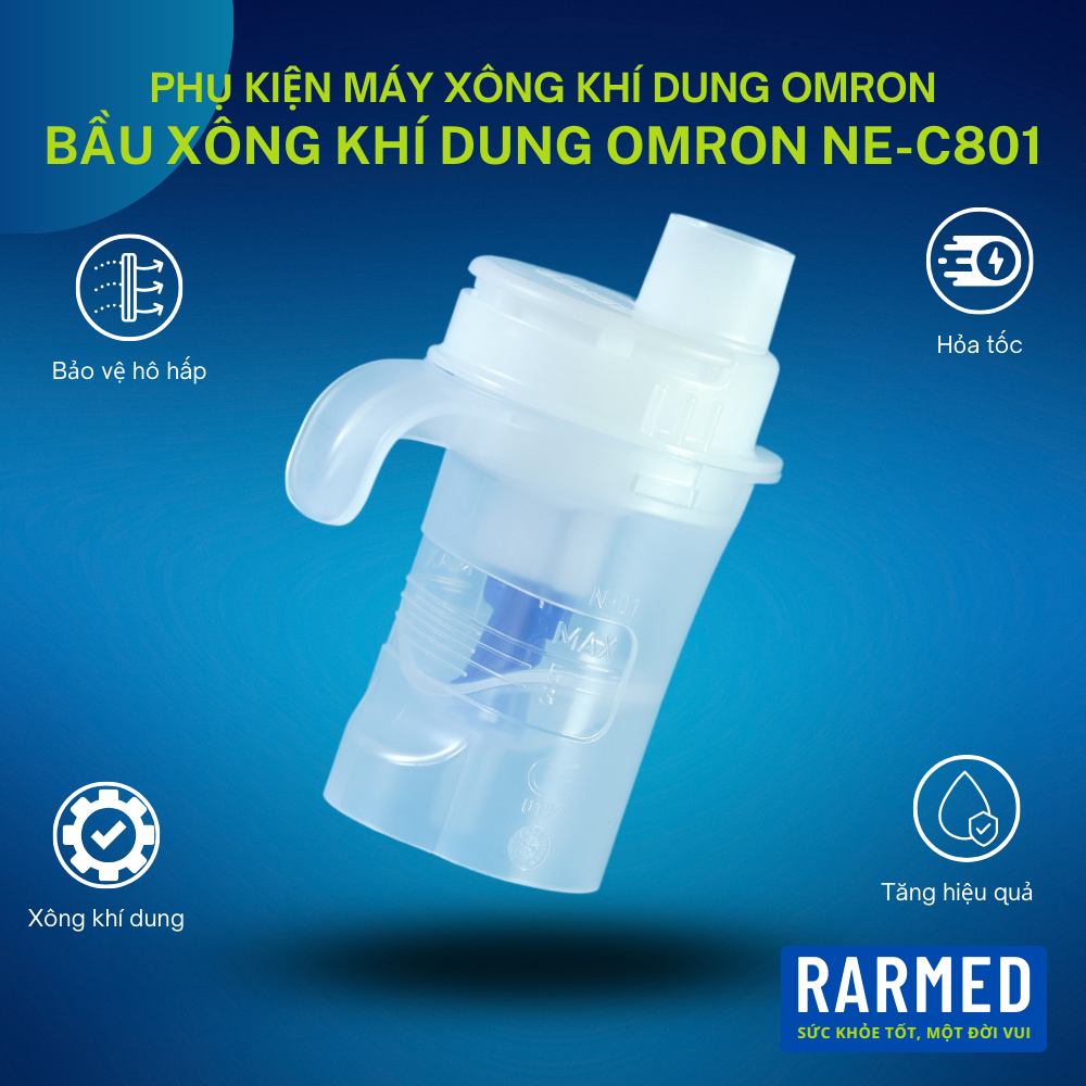 Phụ kiện bầu xông khí dung máy xông Omron NE-C801 + ống ngậm | Shopee ...