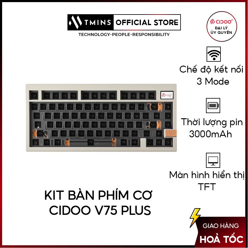 Kit Bàn phím cơ Cidoo V75 Plus - Hàng chính hãng | Shopee Việt Nam