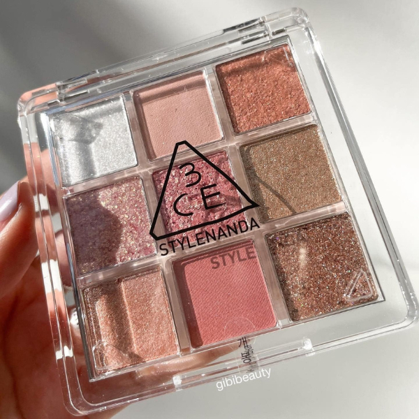 Bảng Phấn Mắt 9 Ô 3CE MULTI EYE COLOR PALETTE DELIGHTFUL Tone Sáng Ánh ...