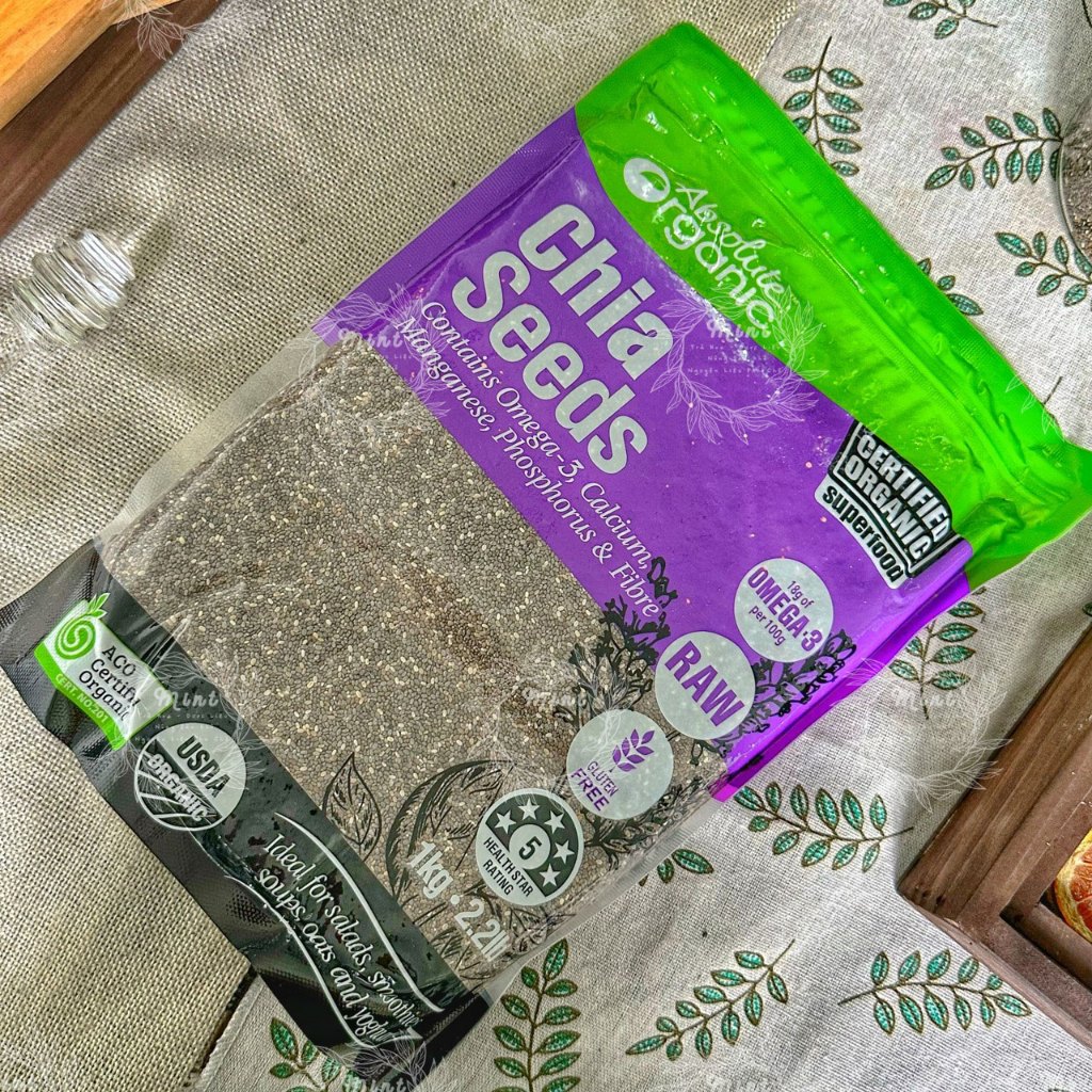 Hạt Chia Úc Absolute Chuẩn Organic (Hạt Chia Tím - Chia Seed - Hạt ...