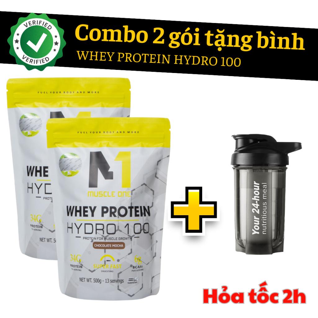 Whey protein, sữa giảm mỡ tăng cơ HYDRO 100 bổ sung protein, siêu hấp ...