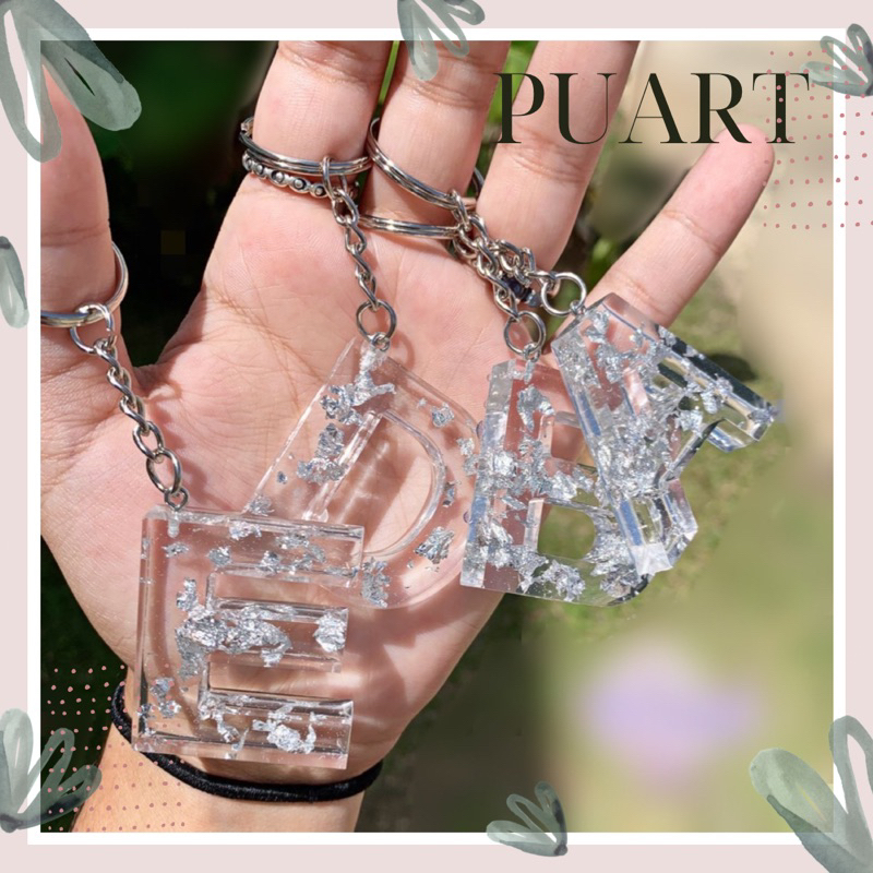 Móc khóa chữ cái resin theo tên làm quà tặng, trang trí | Shopee Việt Nam