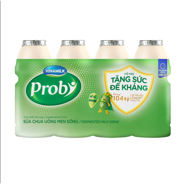 [SHIP HỎA TỐC] Lốc 4 Chai 130ml Sữa Chua Uống Probi Có Đường | Shopee ...