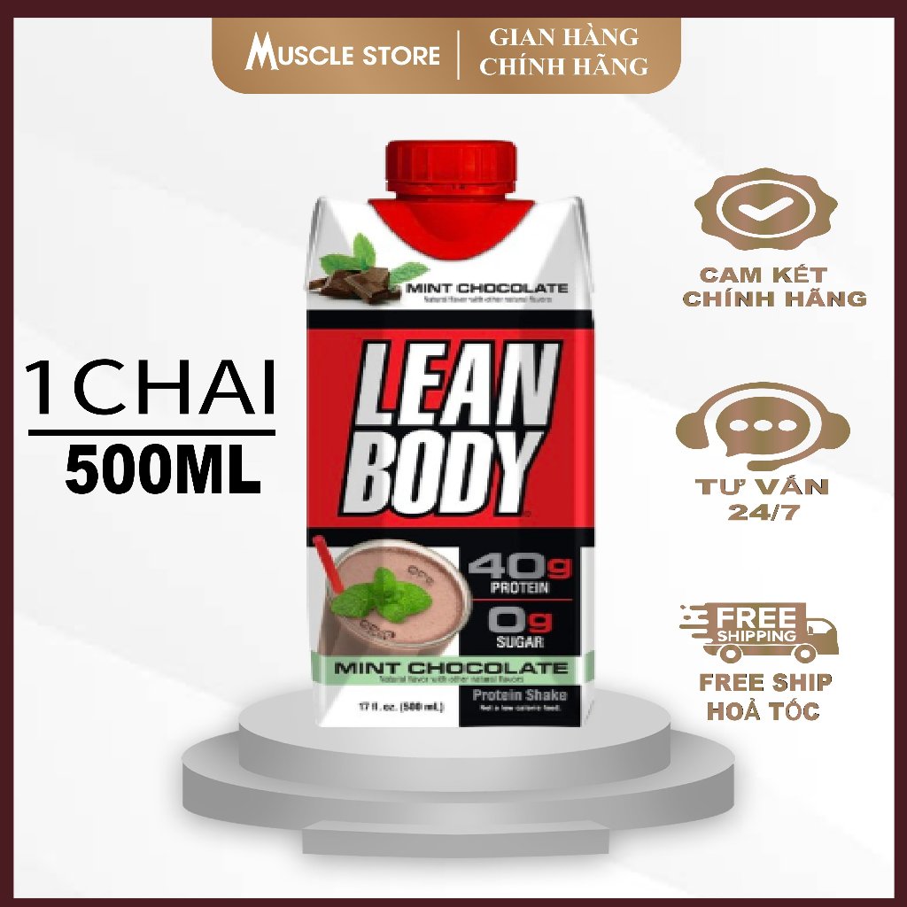 Lean Body RTD - Labrada (500ml/Chai) Lean Body dạng nước, nguồn dinh ...