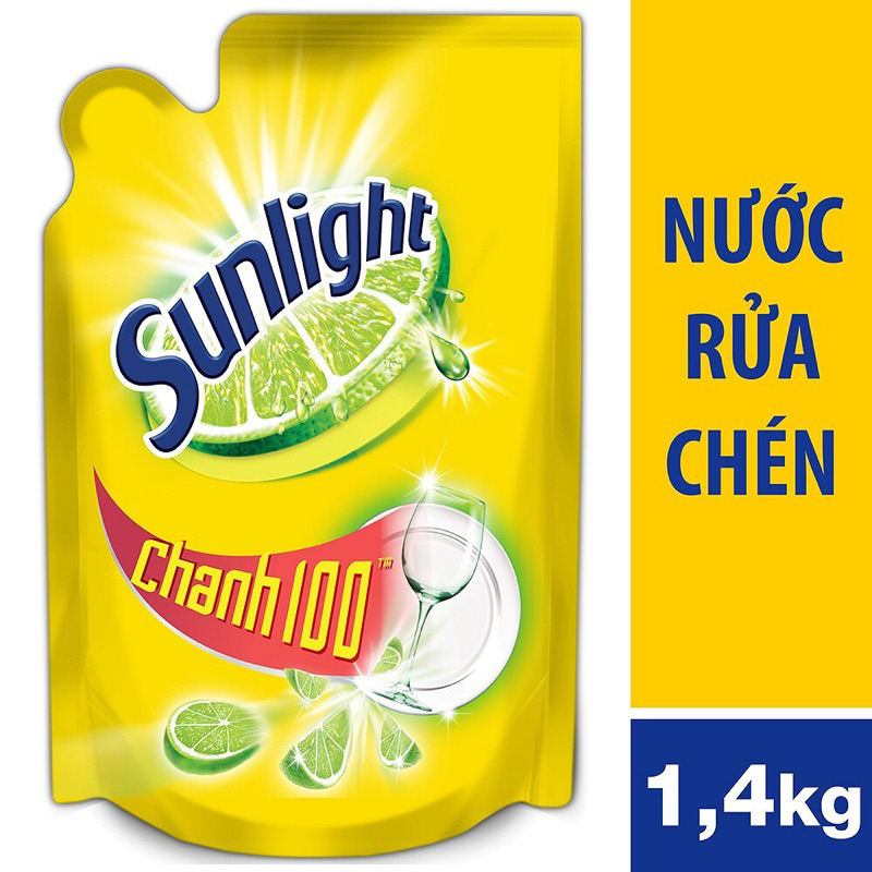 Túi nước rửa chén Sunlight chanh 100 1,4kg | Shopee Việt Nam