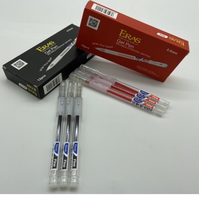 Bút nước 0.5mm đủ 3 màu Eras E144 chính hãng | Shopee Việt Nam